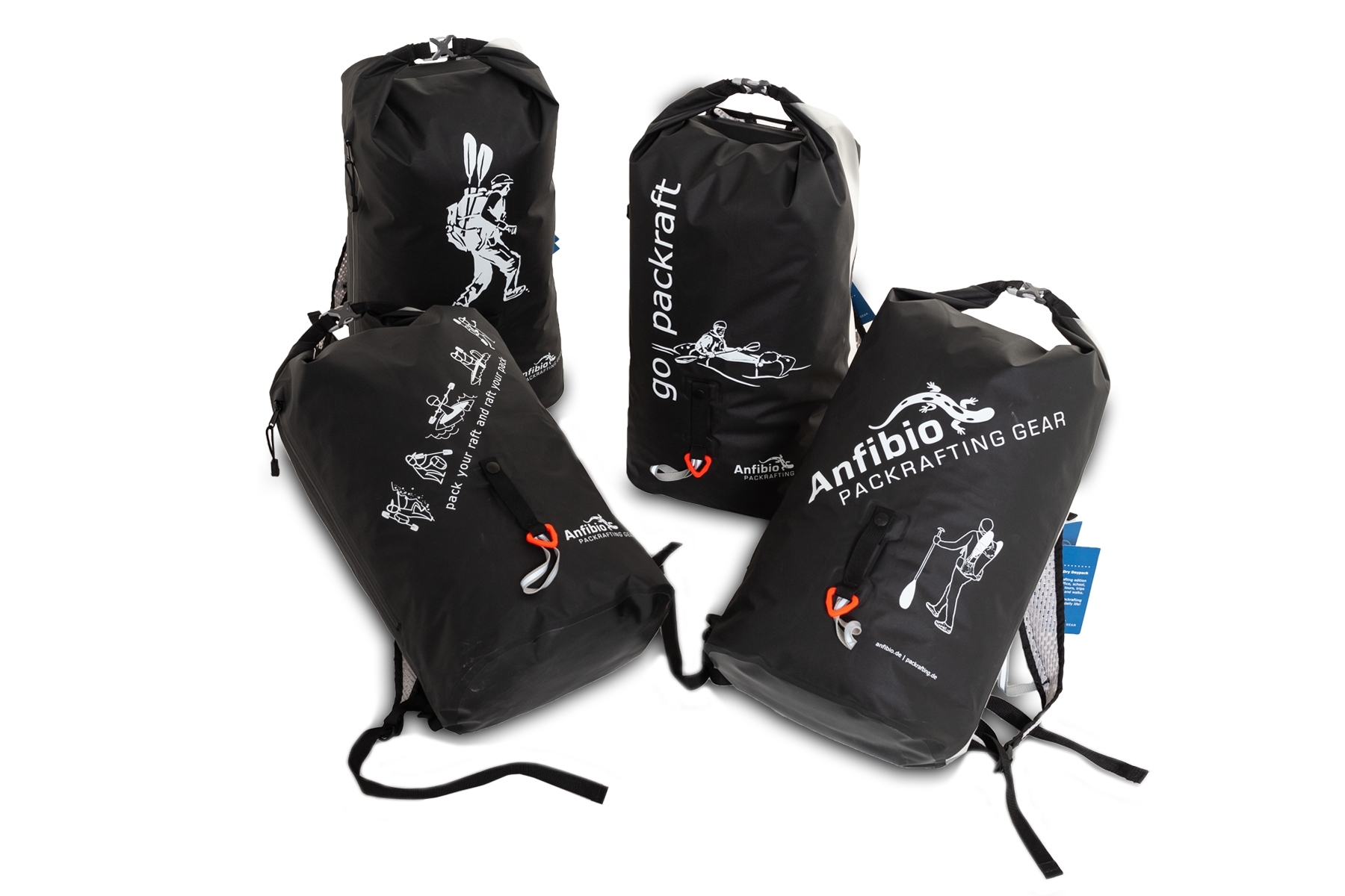 Anfibio Rebel 3KL+, flotter Packraft-Einer mit Spritzdecke